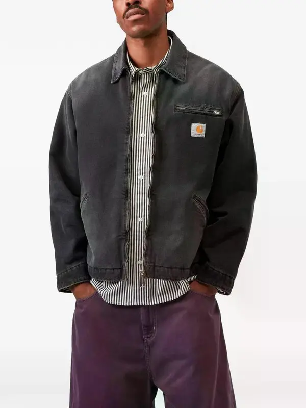 Carhartt Work In Progress Og Detroit Denim Jacket - Grey