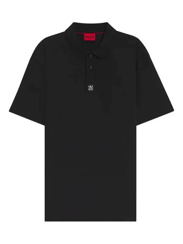 BOSS Tab Detail T-shirt - Black
