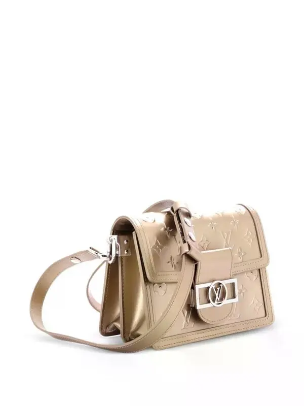 LOUIS VUITTON Dauphine Monogram Seal Mini Crossbody Bag - Gold