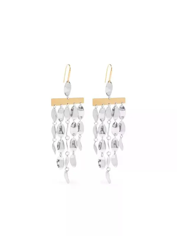Isabel Marant Hammered Droplet Earrings - Silver