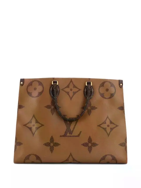 LOUIS VUITTON Onthego Reverse Monogram Giant Gm Tote Bag - Brown