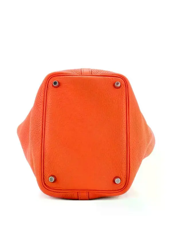 Hermès Picotin Lock Clemence Pm Bucket Bag - Orange
