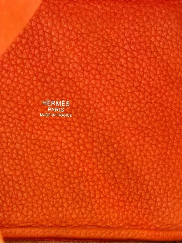 Hermès Picotin Lock Clemence Pm Bucket Bag - Orange