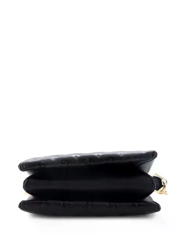 LOUIS VUITTON Coussin Pm Crossbody Bag Monogram Embossed Lambskin - Black