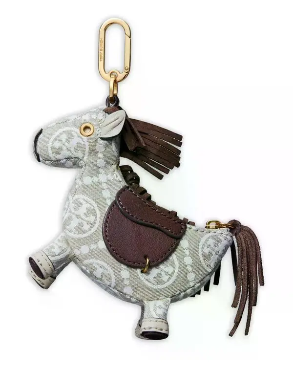 Tory Burch Patterned Horse Bag Charm