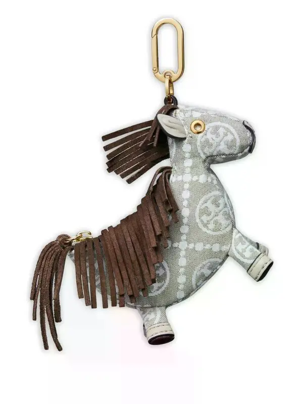 Tory Burch Patterned Horse Bag Charm