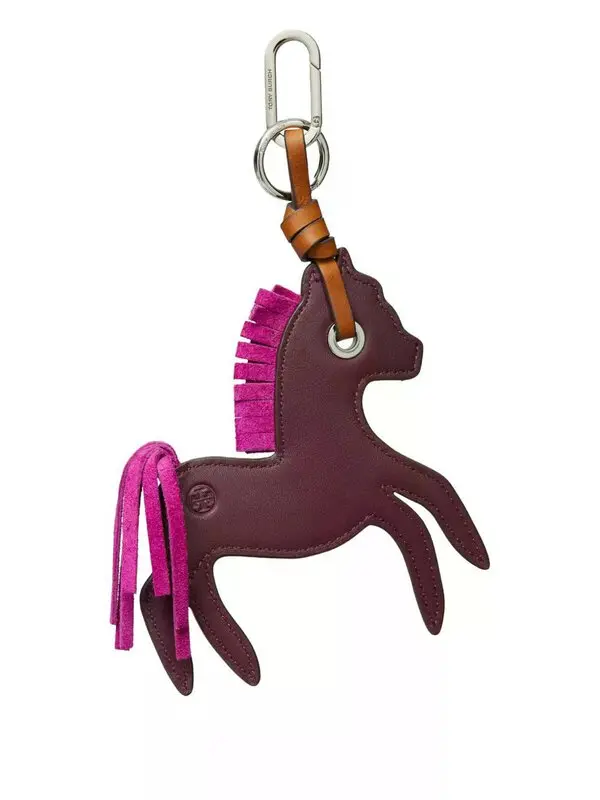 Tory Burch Leather Horse Bag Charm