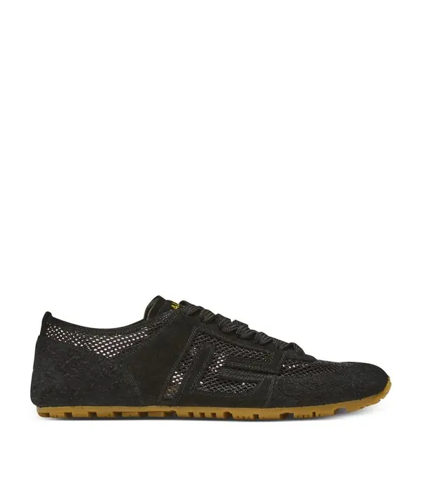 Balmain Suede Racer 45 Sneakers - Black