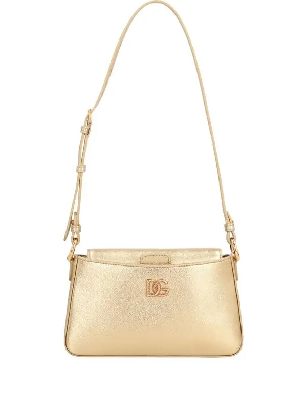 Dolce & Gabbana Leather Phone Bag - Gold