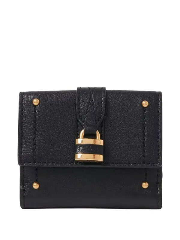 Chloé Paddington Leather Wallet - Black