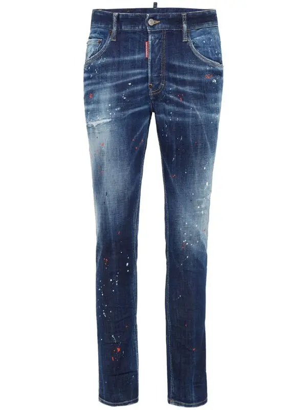 Dsquared2 Cotton Denim Jeans - Blue