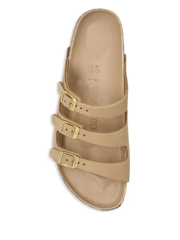 BIRKENSTOCK Arizona Buckle Slippers - Beige