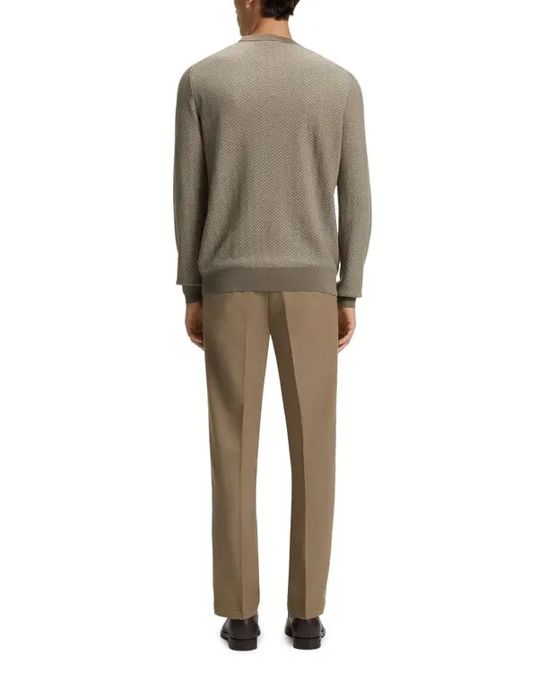 BOSS Habito Crewneck Sweater - Open Brown