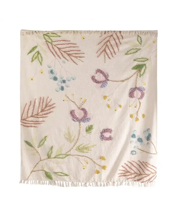 GAURI KOHLI Bahara Throw Blanket, 60" L X 50" W - Multicolored