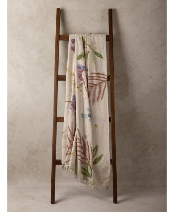 GAURI KOHLI Bahara Throw Blanket, 60" L X 50" W