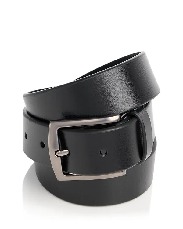 Bloomingdale'S Shine Strap Leather Belt - Black
