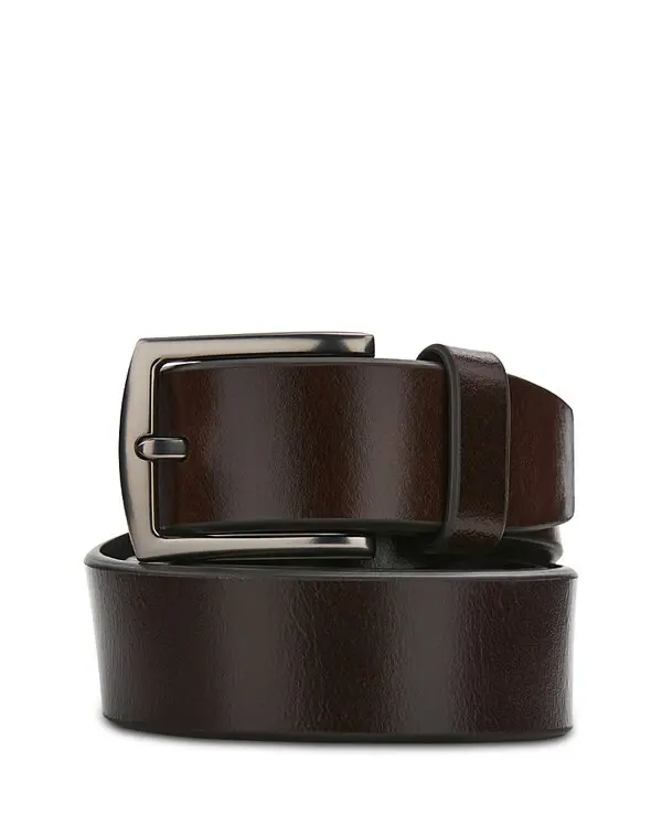 Bloomingdale'S Leather Shine Strap Belt - Brown
