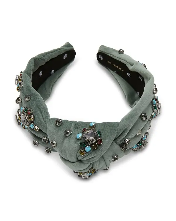 Lele Sadoughi Knotted Twinkle Crystal Headband