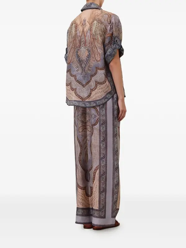 Zimmermann Wanderlust Silk Pants - Blue