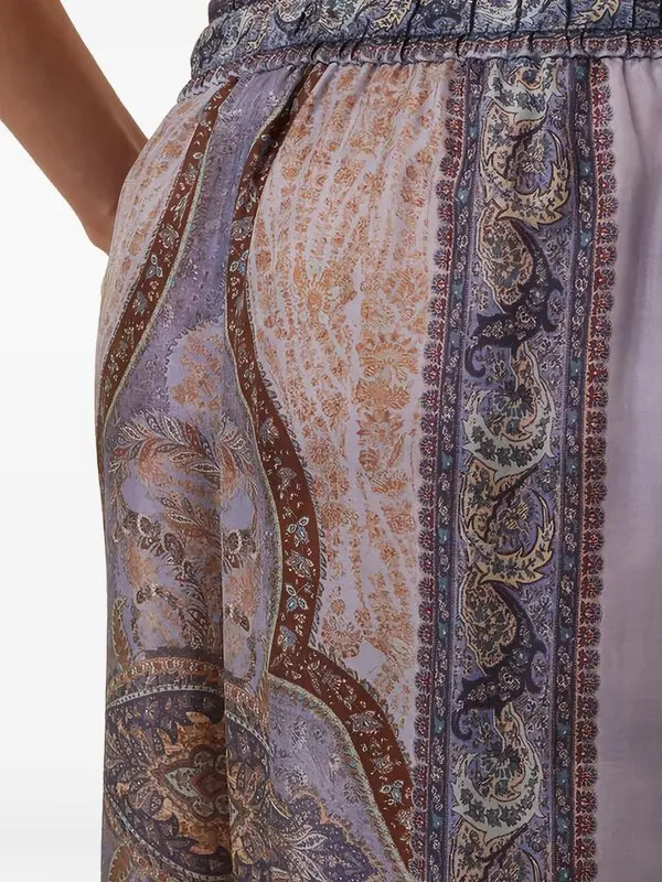 Zimmermann Wanderlust Silk Pants - Blue