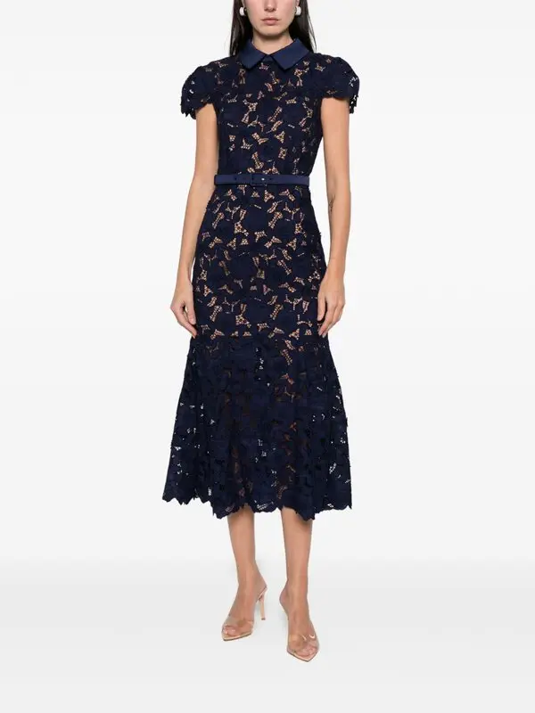 SELF-PORTRAIT Lace Midi Dress