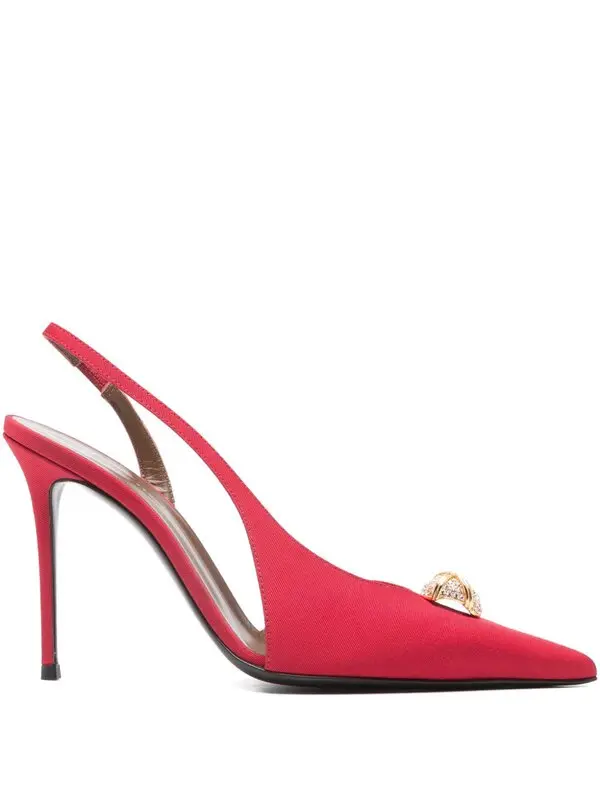 GIUSEPPE ZANOTTI Carole Slingback Pumps - Red