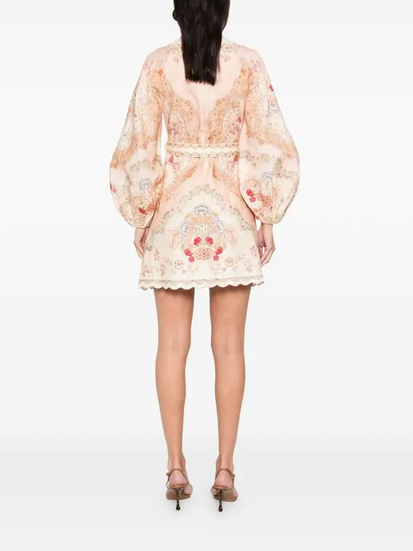 Zimmermann Daylight Linen Mini Dress - Beige - 35% Off | Editorialist