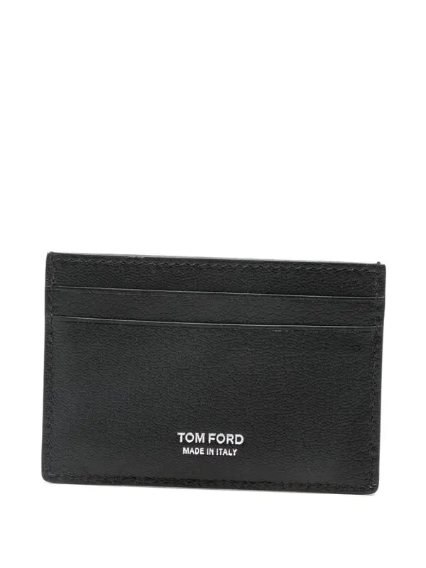 TOM FORD Leather Credit Card Case - Black