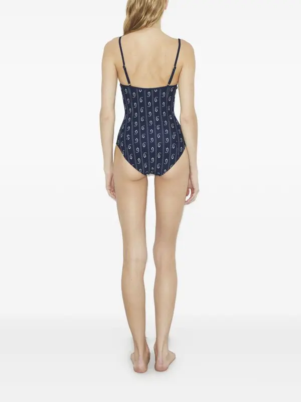 Tory Burch Printed Underwired One Piece Swimsuit