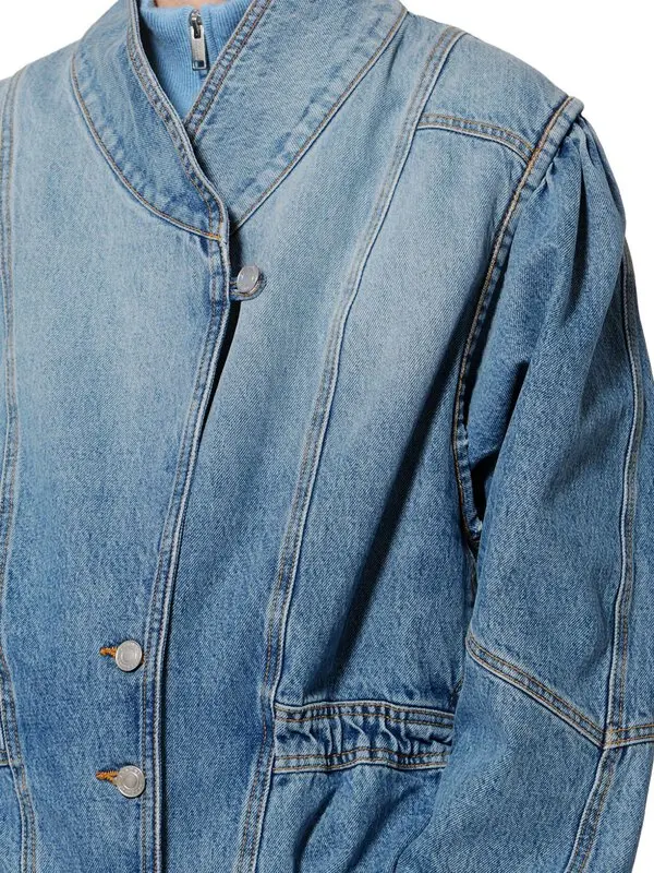 Isabel Marant Dolie Denim Jacket - Clear Blue