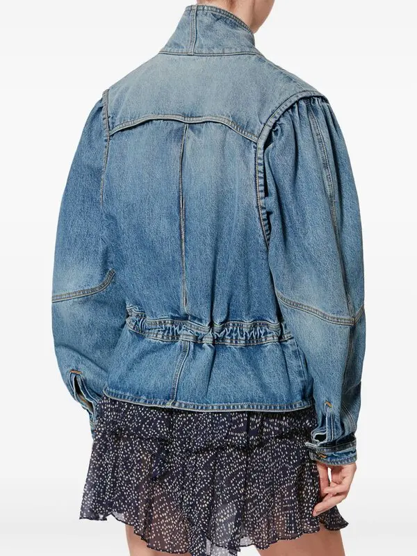 Isabel Marant Dolie Denim Jacket - Clear Blue