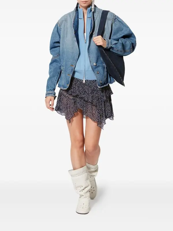 Isabel Marant Dolie Denim Jacket - Clear Blue