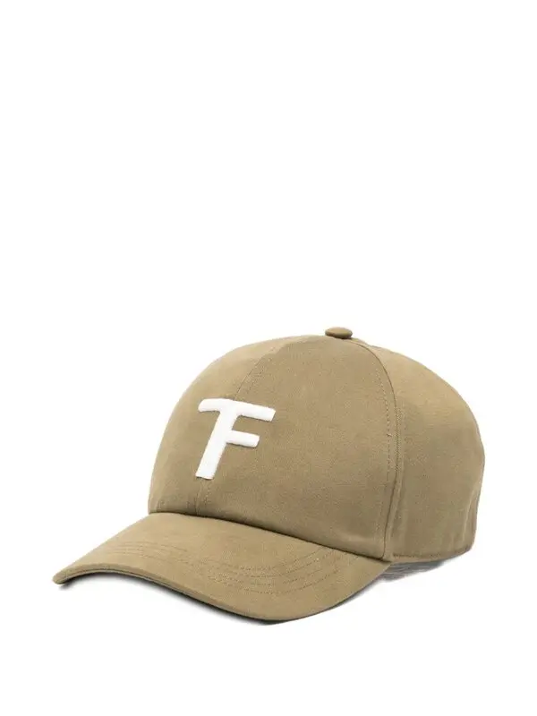 TOM FORD Logo Canvas Baseball Cap - Kaki