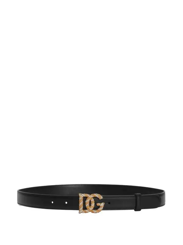 Dolce & Gabbana Leather Belt - Black
