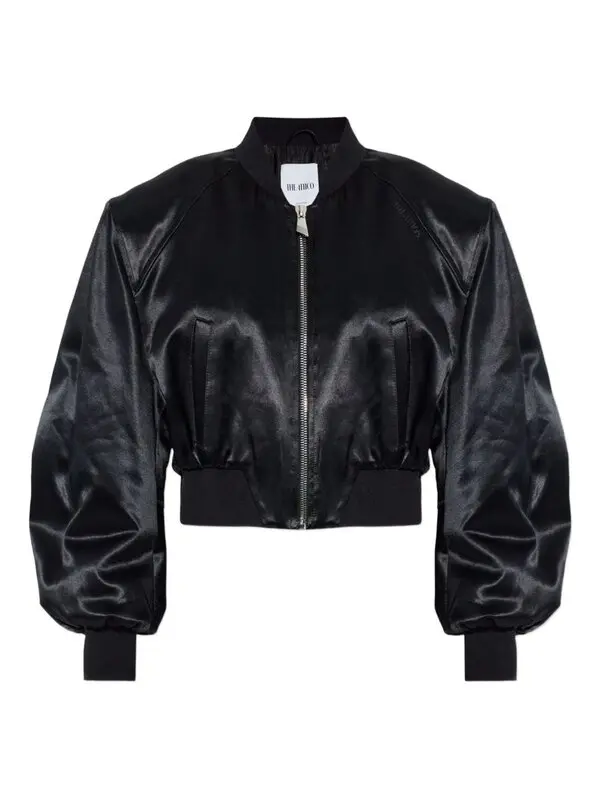 Attico Satin Bomber Jacket