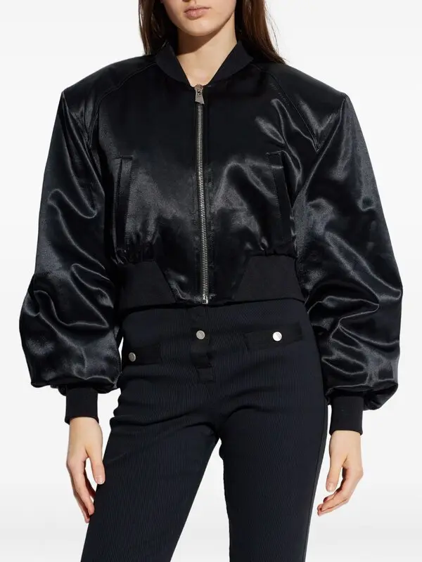 Attico Satin Bomber Jacket