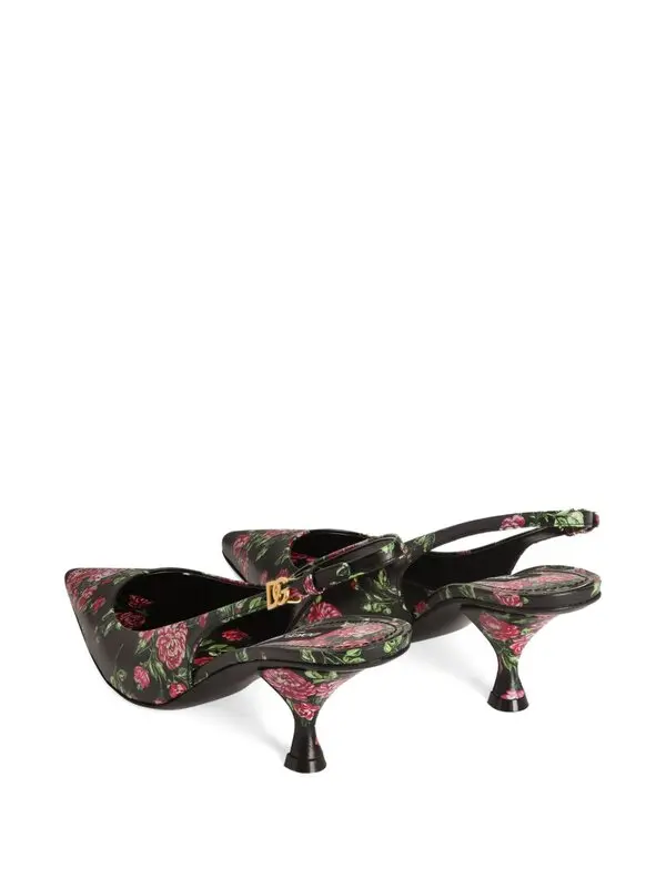 Dolce & Gabbana Lollo Floral Slingback Pumps