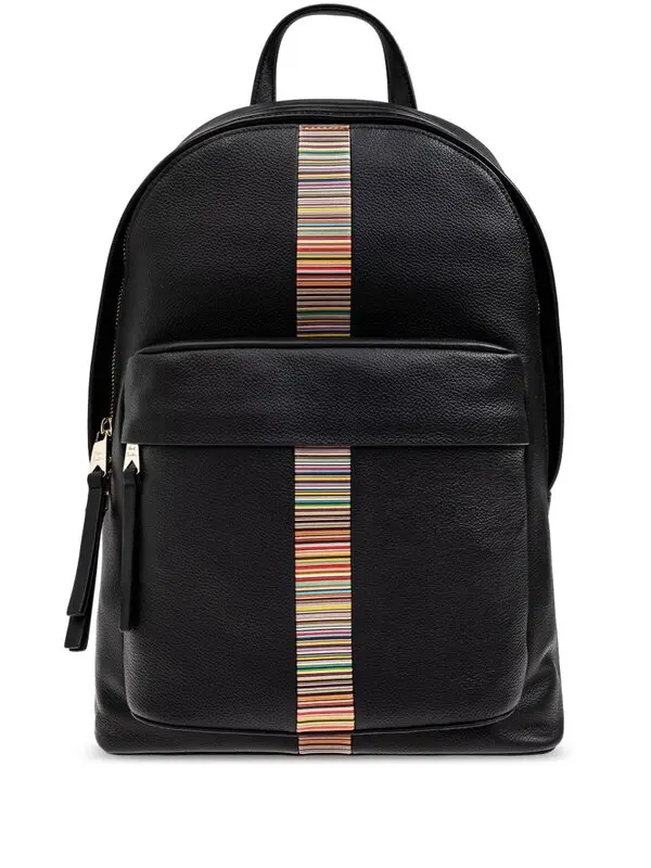 Paul Smith Leather Backpack - Black