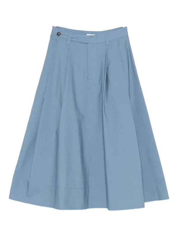Woolrich Cotton Long Skirt - Blue