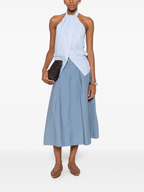 Woolrich Cotton Long Skirt - Blue