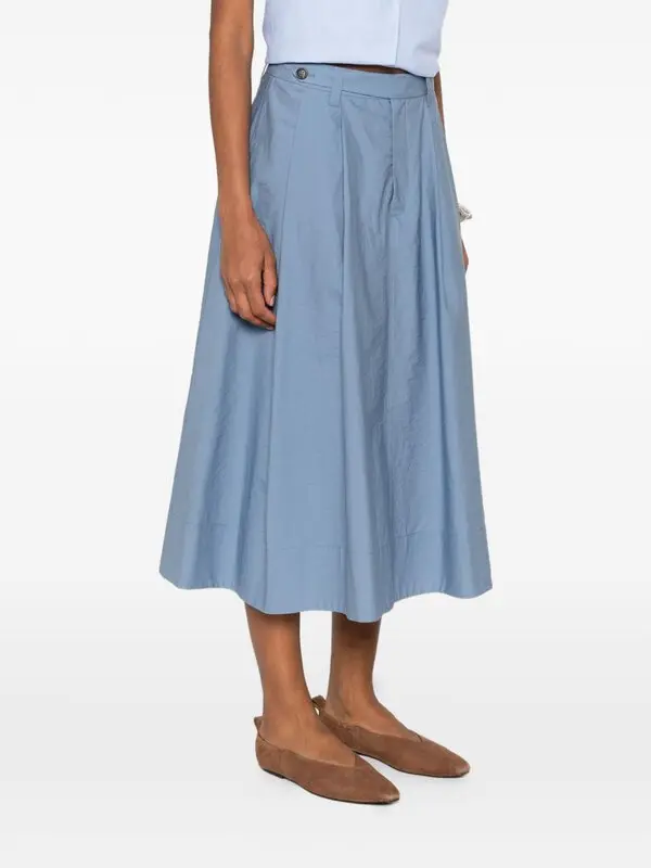 Woolrich Cotton Long Skirt - Blue