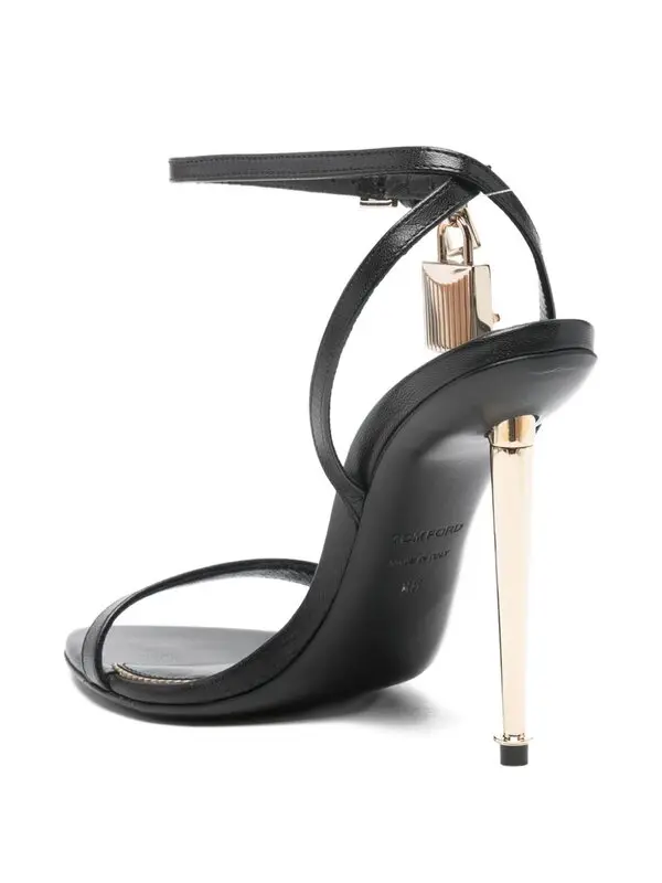 TOM FORD Leather Heel - Black
