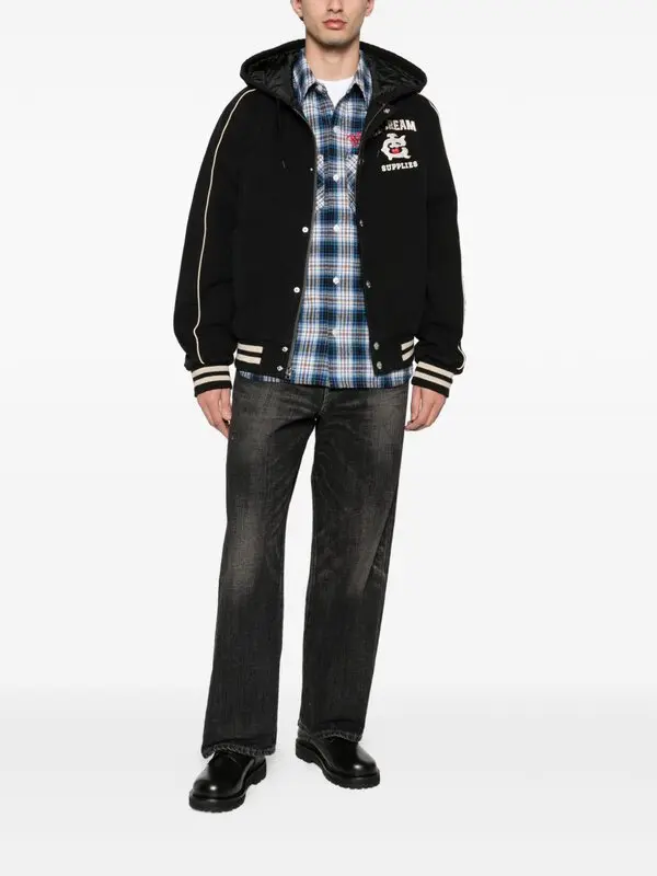 ICECREAM Checked Cotton Shirt - Blue