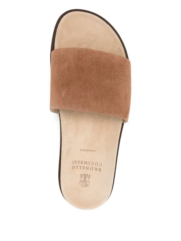 Brunello Cucinelli Leather Slippers