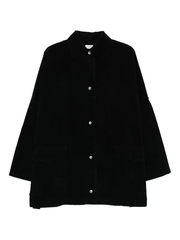 TOTEME Cotton Overshirt Jacket - Black