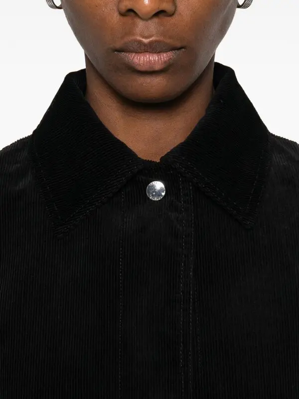 TOTEME Cotton Overshirt Jacket - Black