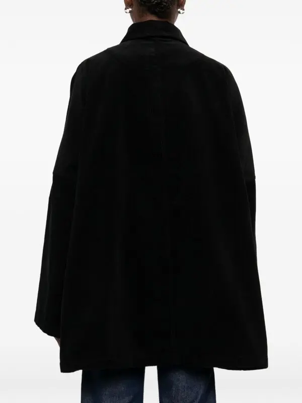TOTEME Cotton Overshirt Jacket - Black