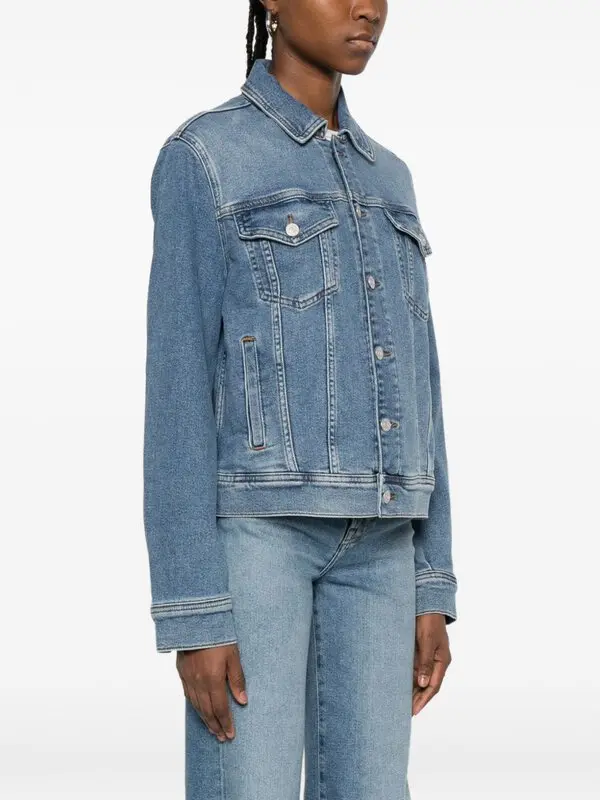 SEVEN Adi Denim Trucker Jacket - Clear Blue