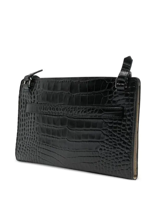 TOTEME Leather Mini Crossbody Bag - Black