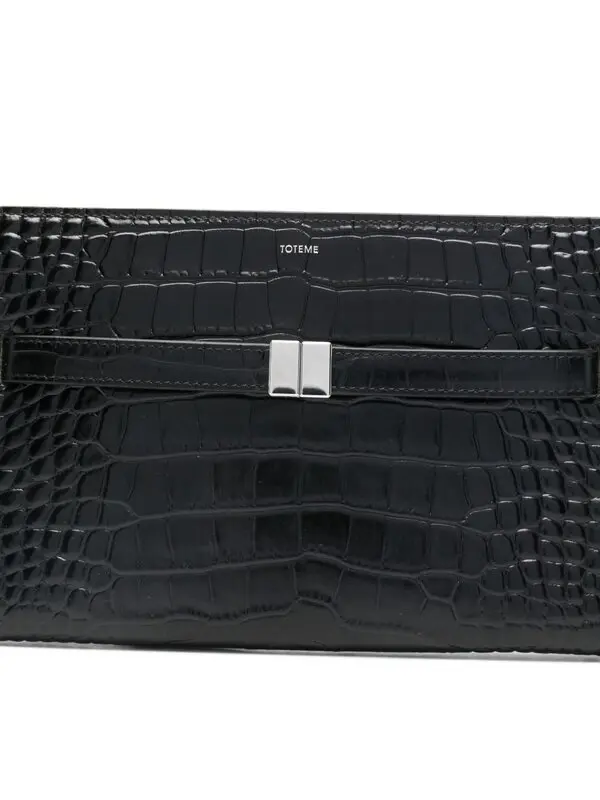 TOTEME Leather Mini Crossbody Bag - Black